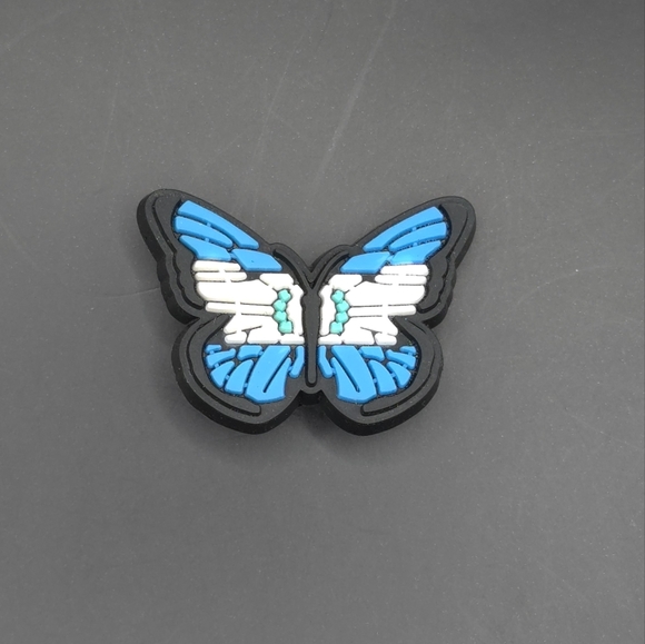 CROCS | Accessories | 55 Baby Blue Butterfly Croc Charm | Poshmark